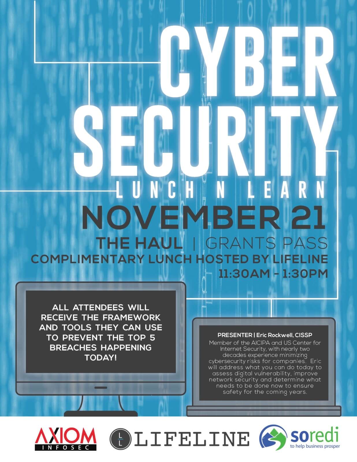 Free Lunch Learn Cybersecurity Soredi